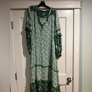 Spell | Dresses | Spell Green Floral Maxi Dress | Poshmark